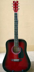 NOVARO WESTERN GUITAR TRANSP. RED BURST - Acoustic Guitars - Creative ...
