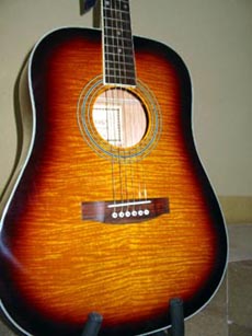 NOVARO WESTERN GUITAR PHOTOFLAME - SUNBURST - Acoustic Guitars ...